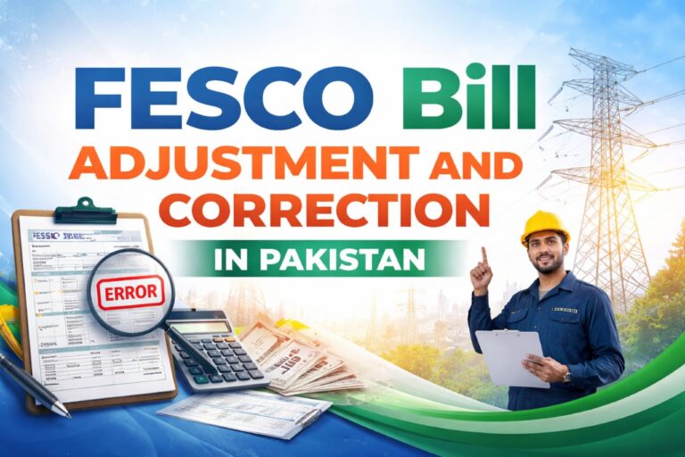 FESCO Bill Adjustment and Correction in Pakistan