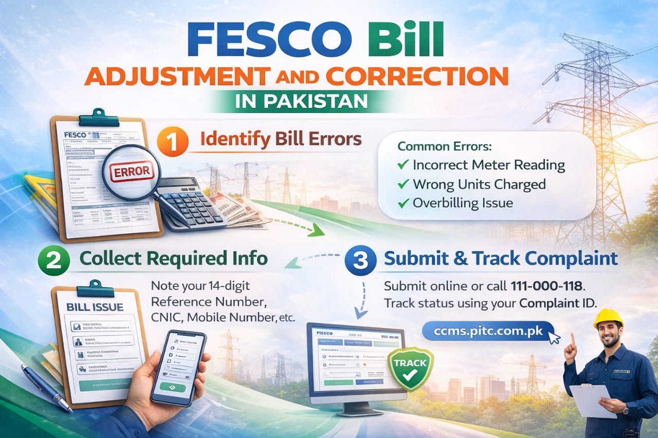 FESCO Bill Adjustment and Correction in Pakistan