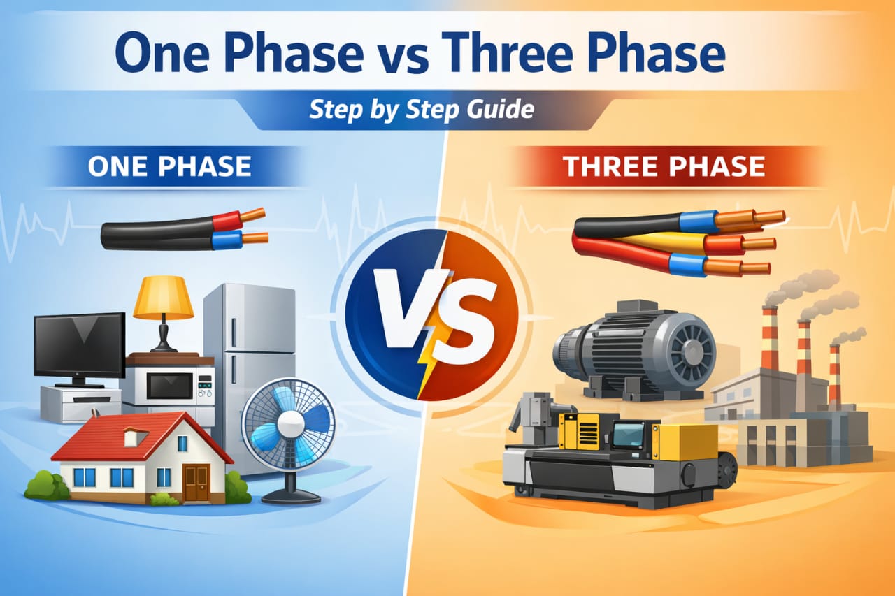 “One Phase vs Three Phase – Step by Step Guide to Electricity, Features ...