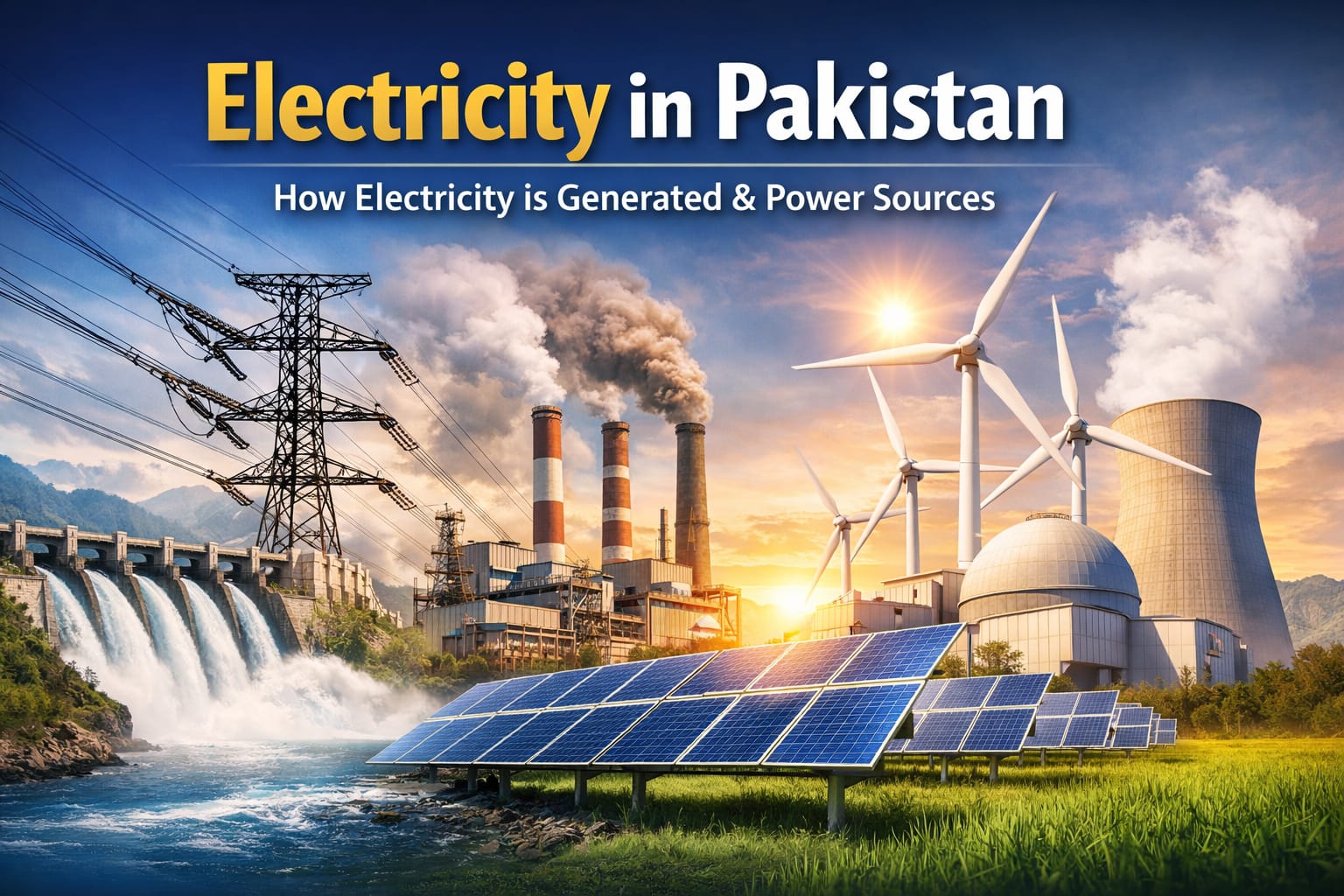 Electricity Generation in Pakistan: Sources, Challenges & Solutions